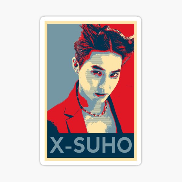 "X-SUHO - HOPE Poster" Sticker for Sale by Kai-King88 | Redbubble