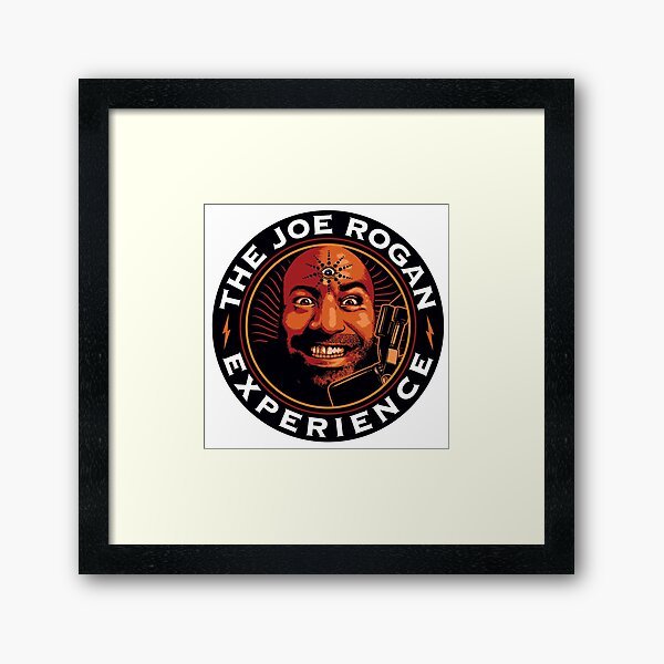 "Joe Rogan Experience Podcast Logo " Framed Art Print by globalquotes ...
