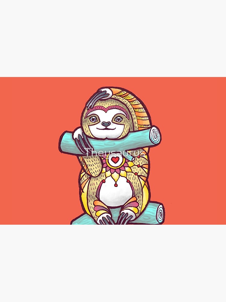 "Mandala-Faultier" Täschchen von Theysaurus | Redbubble