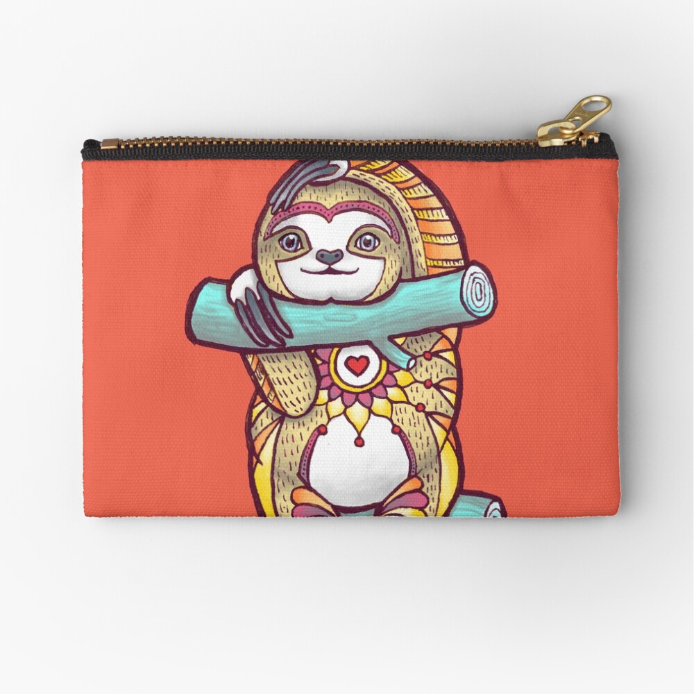 "Mandala-Faultier" Täschchen von Theysaurus | Redbubble