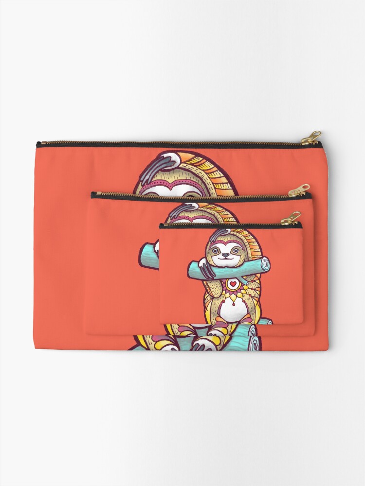 "Mandala-Faultier" Täschchen von Theysaurus | Redbubble