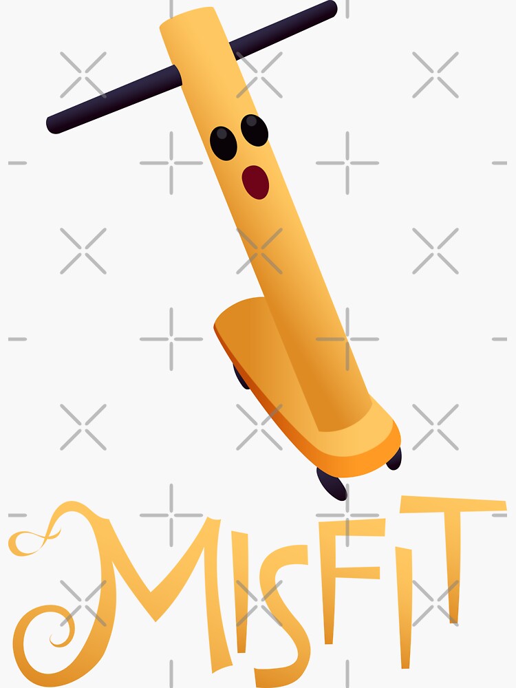 "Misfits - A Scooter for Jimmy" Sticker for Sale by jpenfield | Redbubble