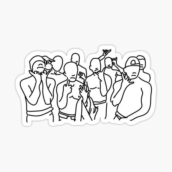 "Gang, gang, gang..." Sticker for Sale by Leonm91 | Redbubble