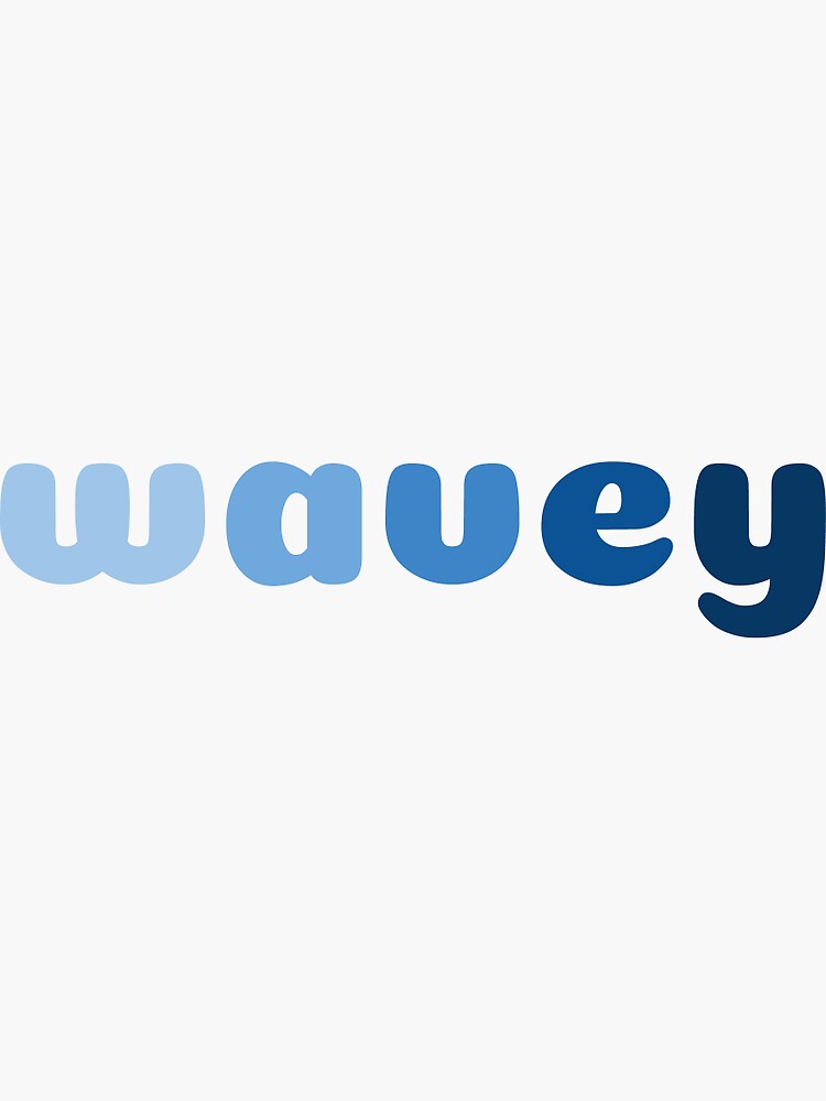 "wavey" Sticker for Sale by erika-chin | Redbubble