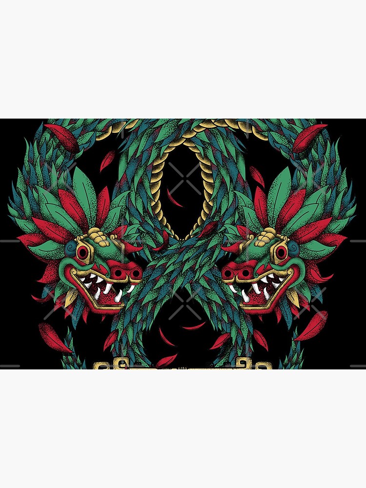 "quetzalcoatl aztec snake" Mask for Sale by cat poe | Redbubble