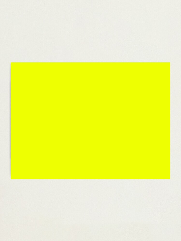 "Pantone Safety Yelloow neon bright stylish pure color" Photographic ...