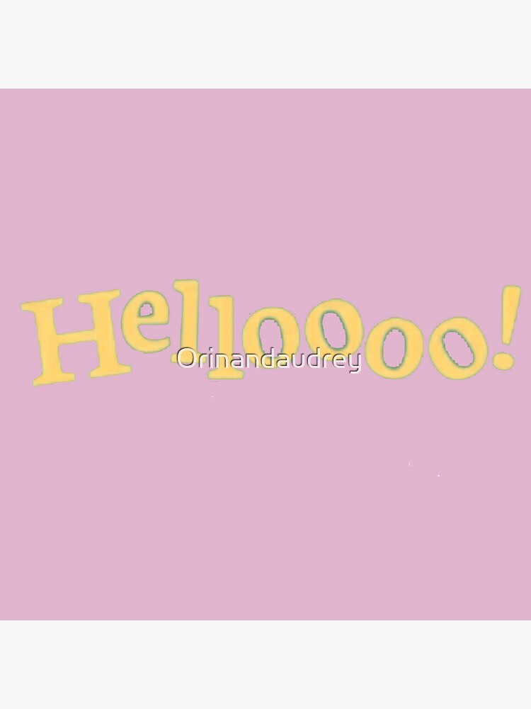 "Mrs. Doubtfire- Helloooo!" Sticker by Orinandaudrey | Redbubble