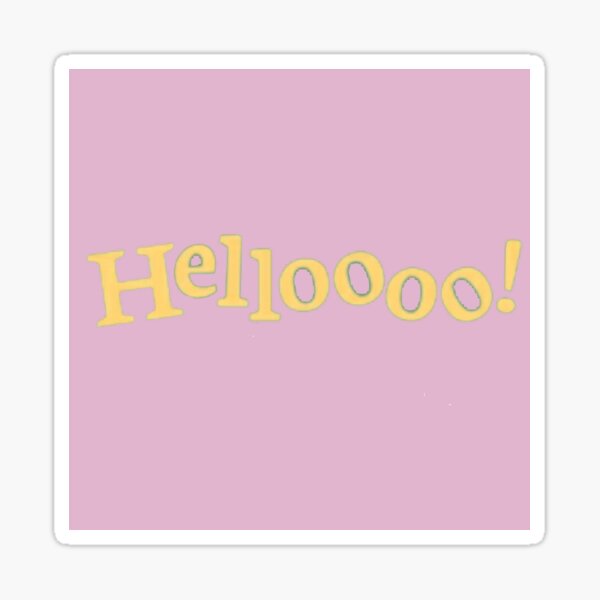 "Mrs. Doubtfire- Helloooo!" Sticker by Orinandaudrey | Redbubble