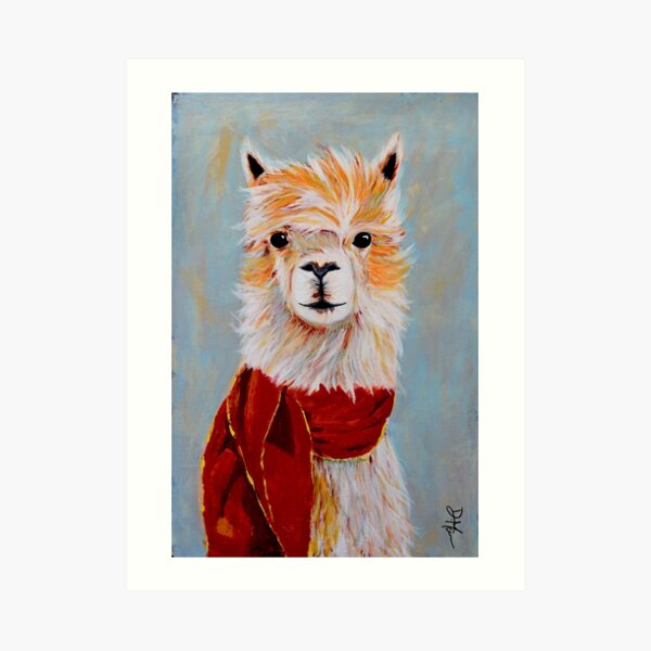 "Alpaca - Jack" Art Print for Sale by artbydmos | Redbubble