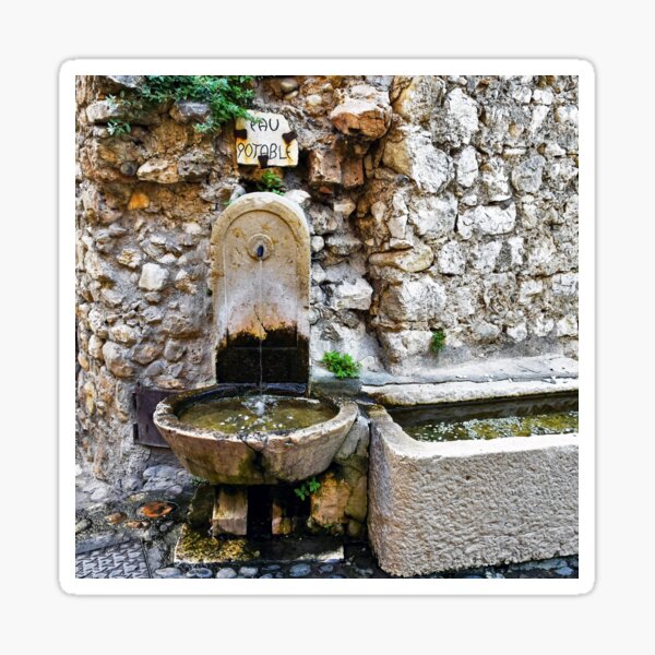 "Water Fountain" Sticker by JosetteHalls | Redbubble