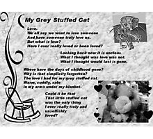 "My Grey Stuffed Cat - Poem of Loss of Love and Innocence" by Jane ...