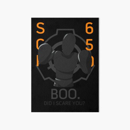 ""Boo." | SCP 650" Art Board Print by kit-kat-k-kid | Redbubble
