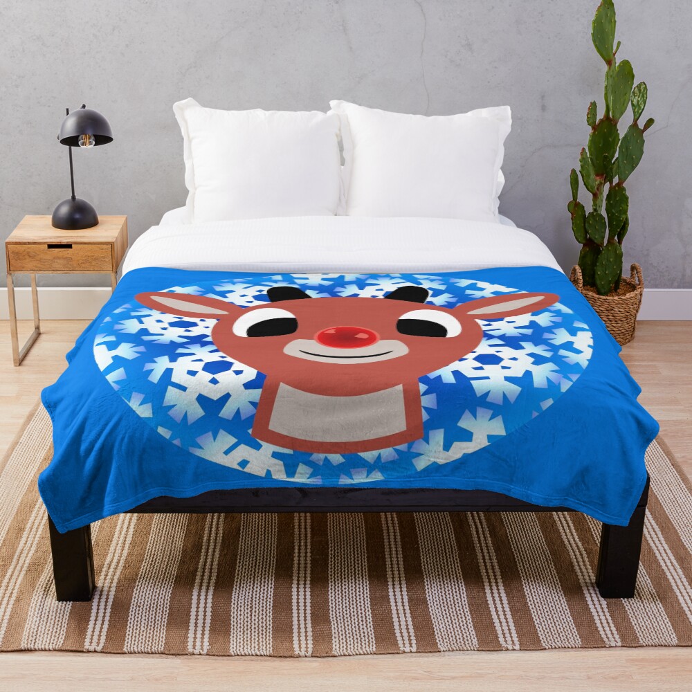 "Hello Rudolph" Throw Blanket for Sale by jpenfield | Redbubble