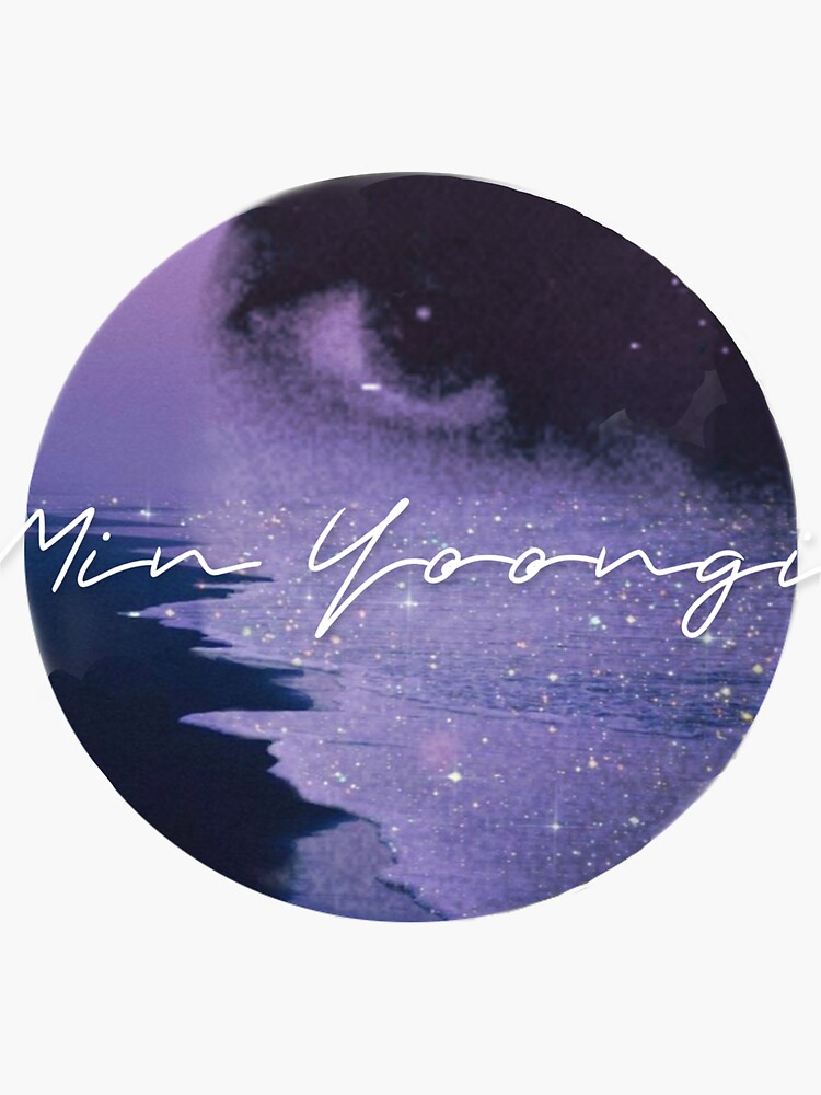 "Min Yoongi" Sticker for Sale by Triviapurple | Redbubble