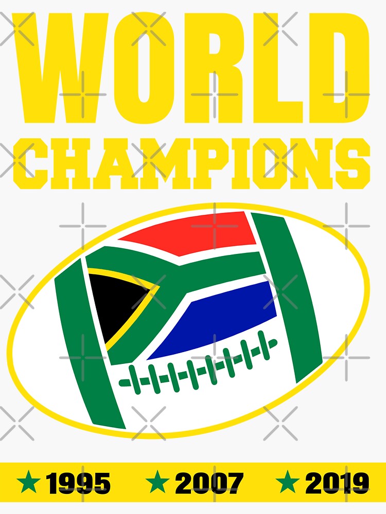 "South Africa World Champions Bokbefok" Sticker for Sale by ...