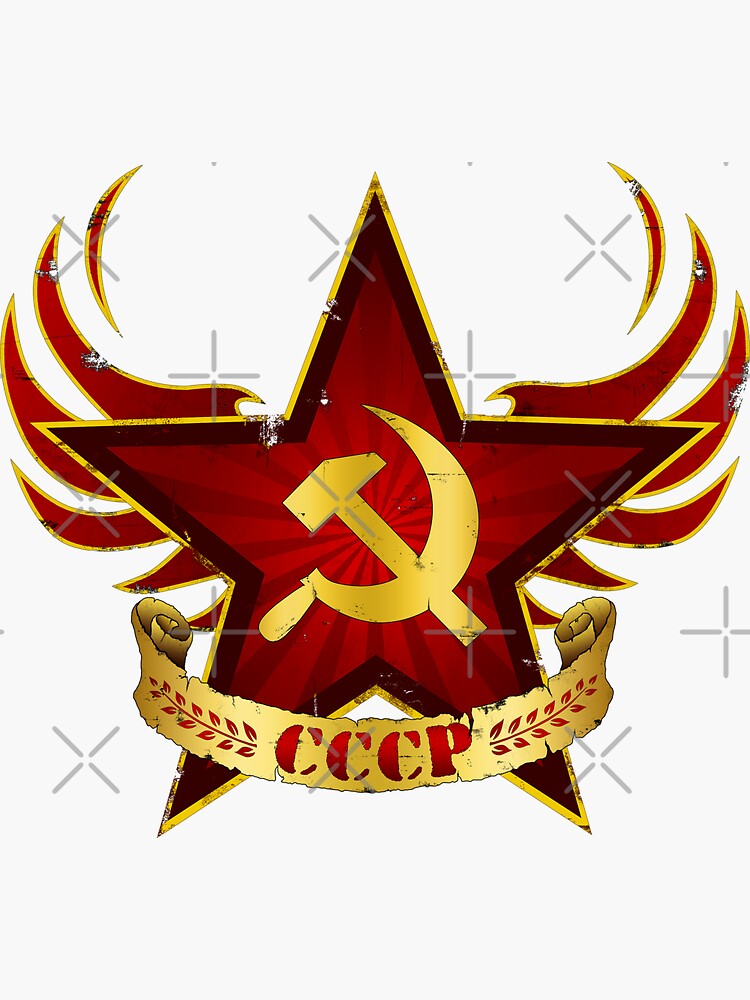 "CCCP Army Star" Sticker for Sale by RevolutionGFX | Redbubble