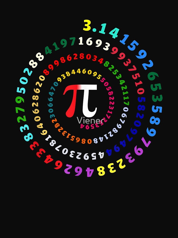 Poster « Pi Day 3.14-Spiral Pi Math Color Numbers Student Student ...