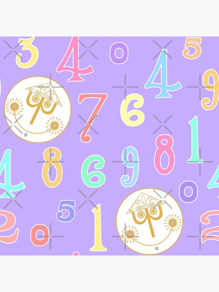 "Small World Numbers Purple" Poster for Sale by DesignByFairies | Redbubble