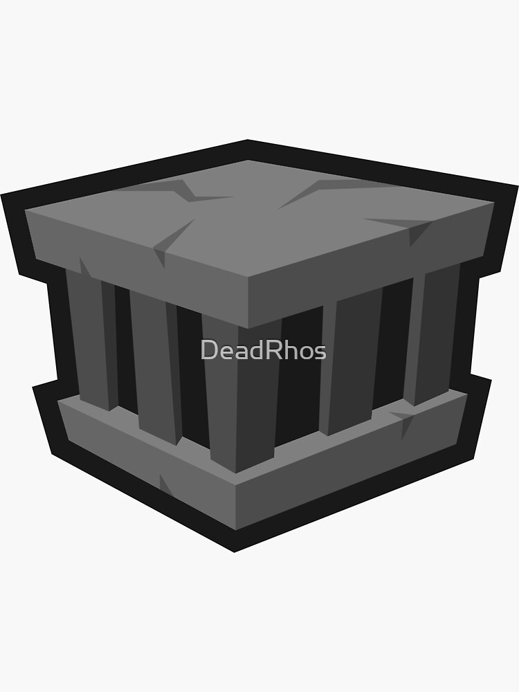 "Minecraft Prison Gamemode Logo" Sticker for Sale by DeadRhos | Redbubble