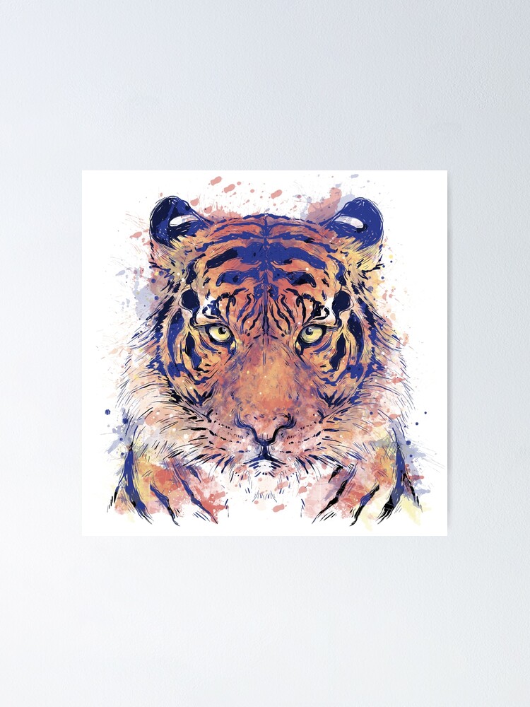 "Chromatic Tiger" Poster for Sale by xMorfina | Redbubble
