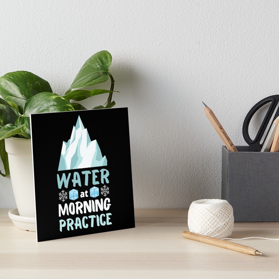 "Water At Morning Practice - Best Funny Swimmer Gift | Swimming" Art ...