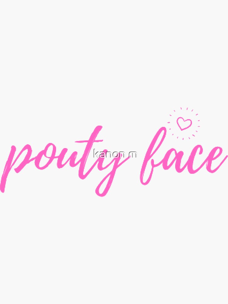 Pegatina «Addison Rae Pouty Rostro En Rosa» de averychase | Redbubble