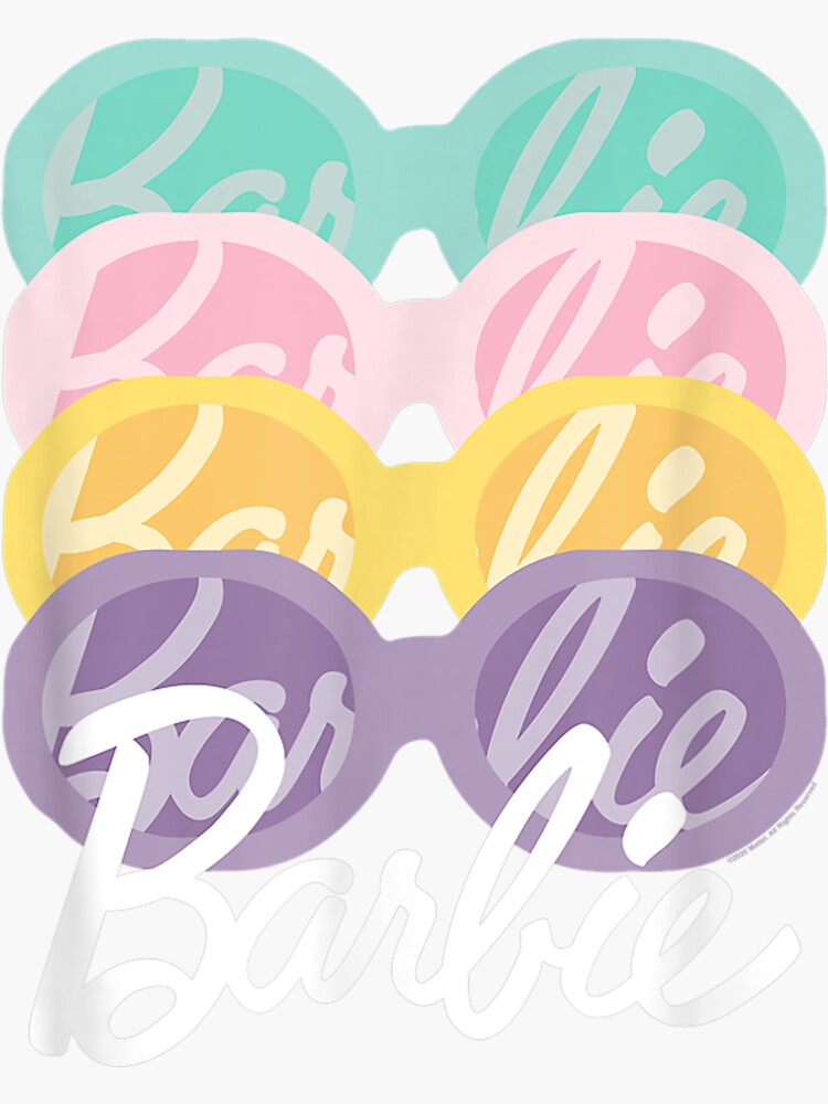 "Barbie Glasses Sparkling Rainbow" Sticker for Sale by daviddavies554 ...