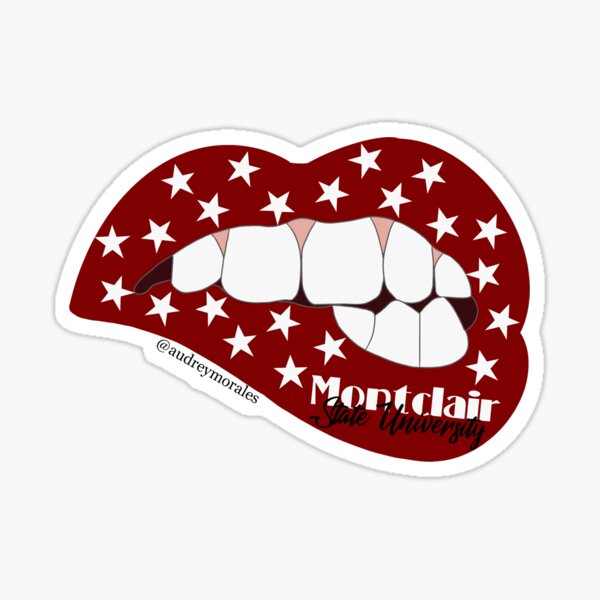 "MONTCLAIR STATE" Sticker by audreymorales | Redbubble