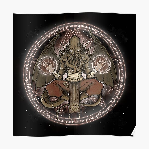 "The Cthulhu Runes " Poster by xMorfina | Redbubble