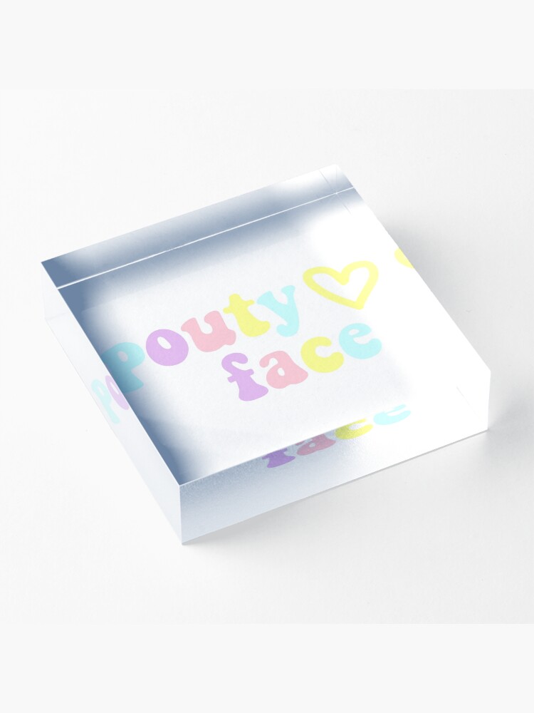 "Addison Rae Pouty Face in Rainbow" Acrylic Block for Sale by ...