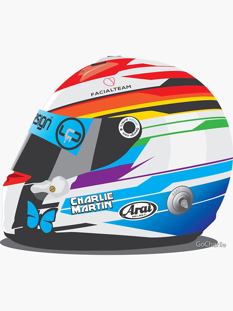 "PRIDE helmet range" Sticker by GoCharlie | Redbubble
