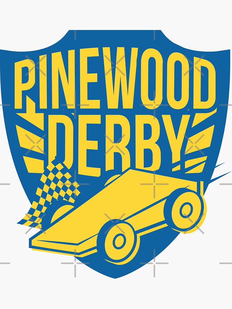 "Pinewood derby Car Racing" Sticker by ohdesigno | Redbubble