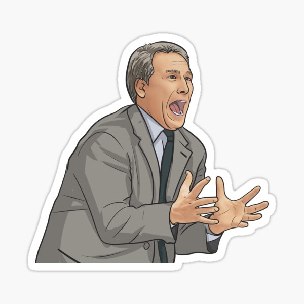 "Tom Izzo " Sticker by SergeantSwagger | Redbubble