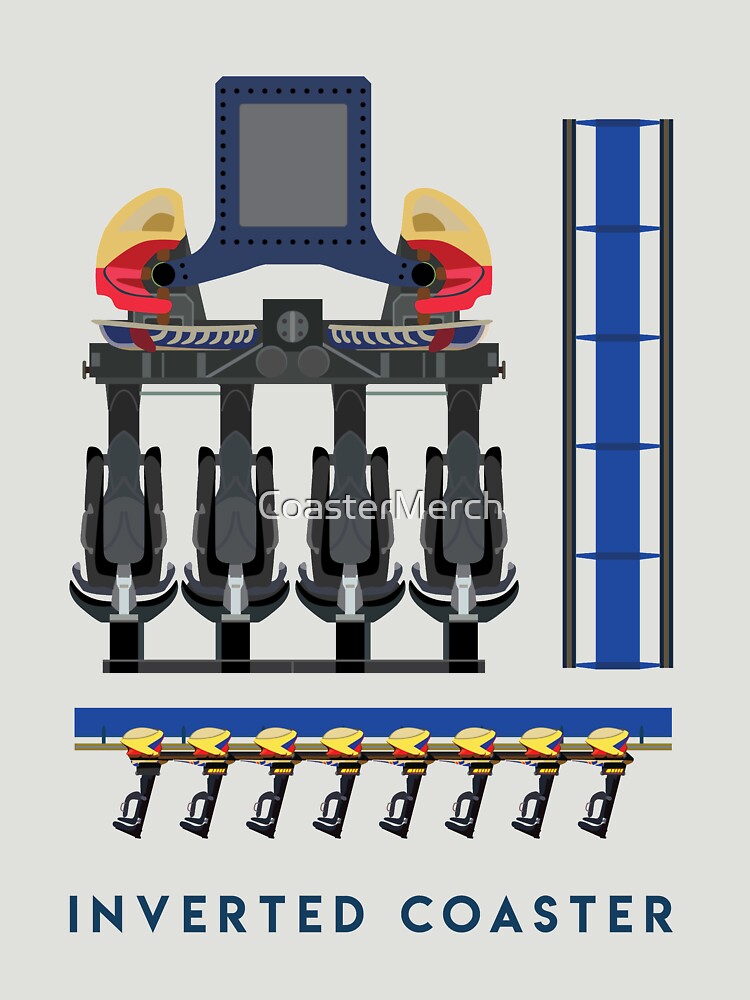 "Montu - B&M Invert Coaster Design - Busch Gardens Africa" T-shirt for ...