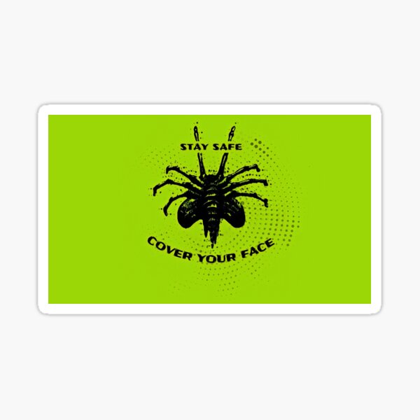 "Cover Your Face- Facehugger" Sticker for Sale by Dead-Doll | Redbubble