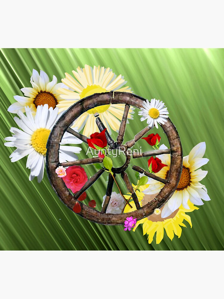 "Wheel of Life" Sticker by AuntyReni | Redbubble
