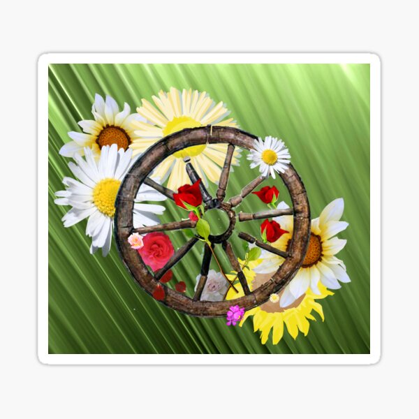 "Wheel of Life" Sticker by AuntyReni | Redbubble
