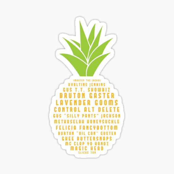 "The Many Nicknames Of Burton Guster" Sticker for Sale by SerenaMasonde ...