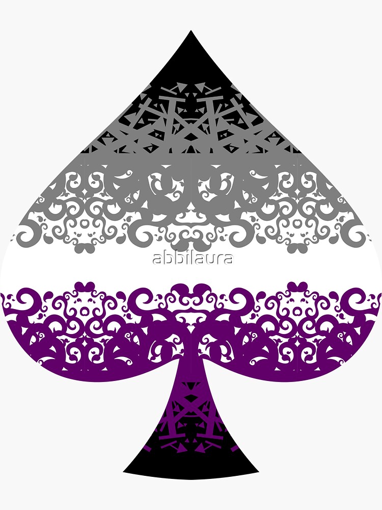 "Ace Pride" Sticker by abbilaura | Redbubble