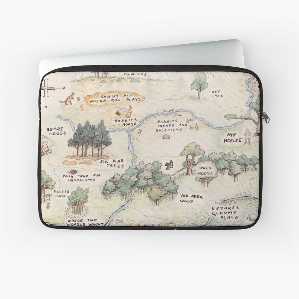 "Hundred Acre Wood Map" Poster for Sale by Rainbows Galore | Redbubble