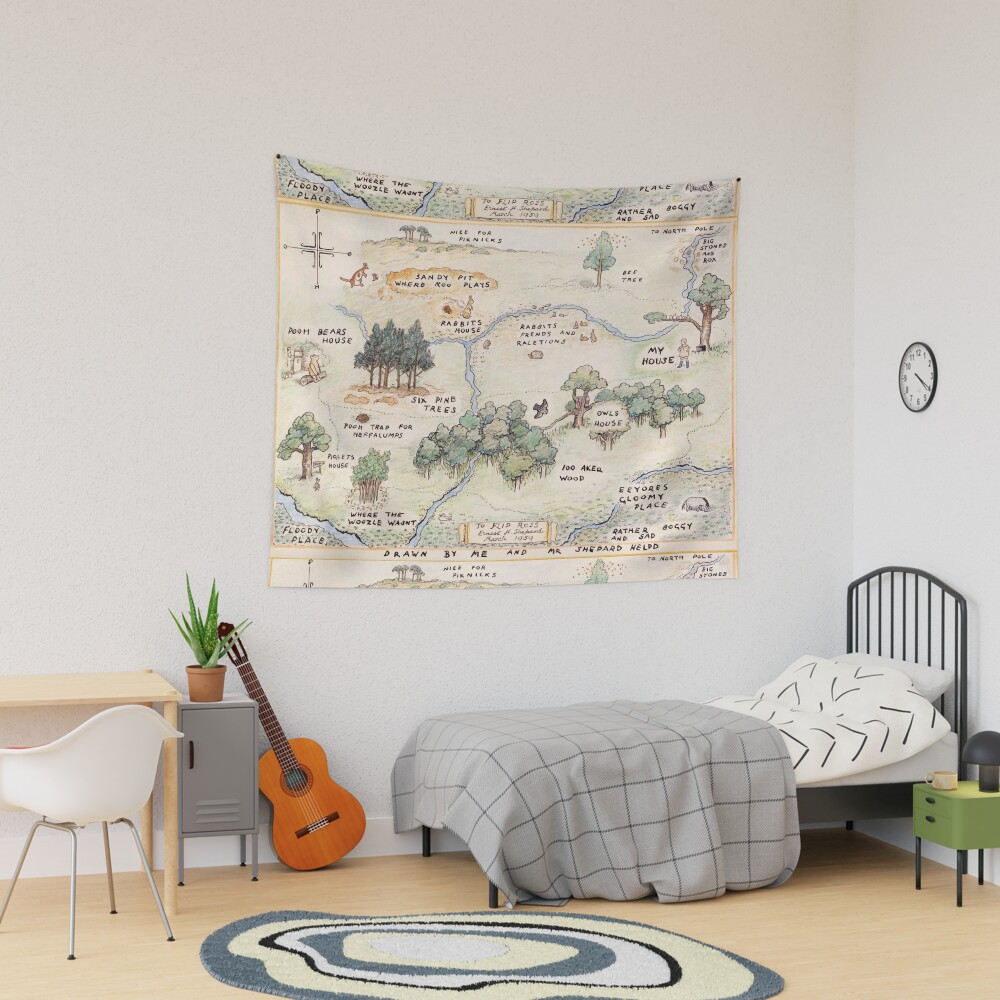 "Hundred Acre Wood Map" Poster for Sale by Rainbows Galore | Redbubble