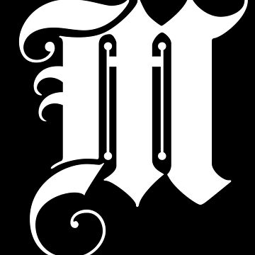 "Letter M Cool Vintage Design Gift" Greeting Card by SuperFreshArt ...