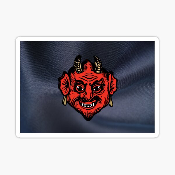 "Funny Laughing Demon Coronavirus Mask" Sticker by GreatPyr | Redbubble