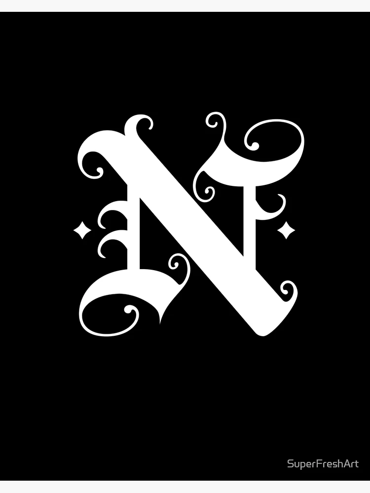 Cool Letter N Font