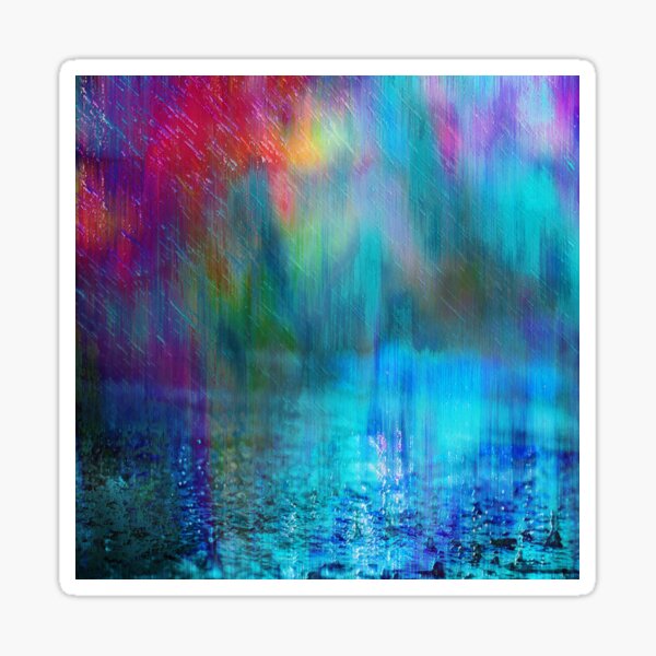 "RAIN" Sticker by aklara | Redbubble