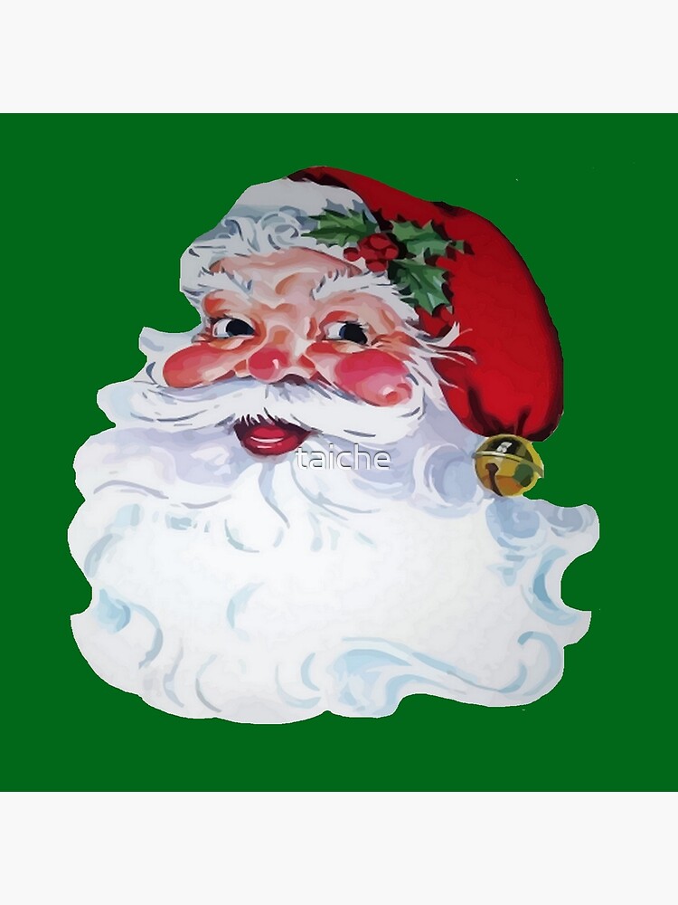 "Vintage Santa Claus Jolly Face and Rosy Cheeks" Poster for Sale by ...