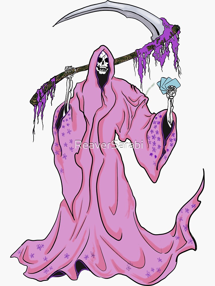"Pastel Goth Reaper" Sticker for Sale by ReaverSarabi | Redbubble