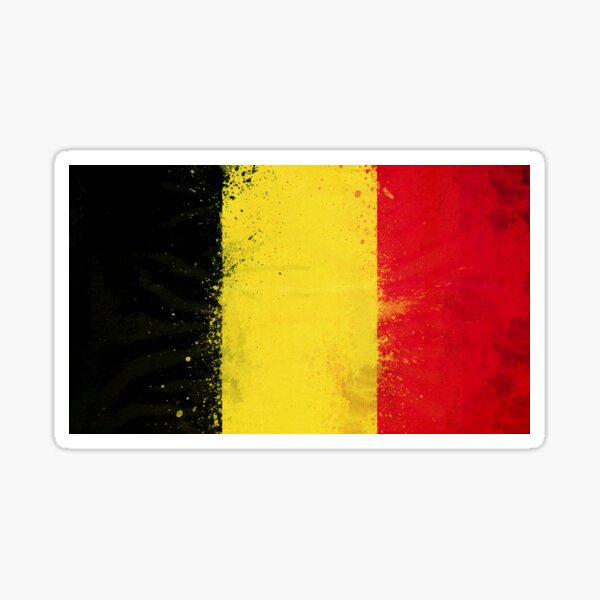 "Belgium Country Flag Gift - Belgium Flag" Sticker by Andres1986 ...