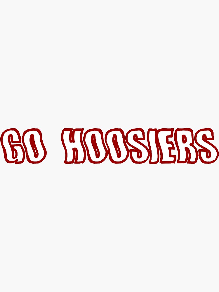 "WAVY GO HOOSIERS" Sticker by sydneytrost22 | Redbubble