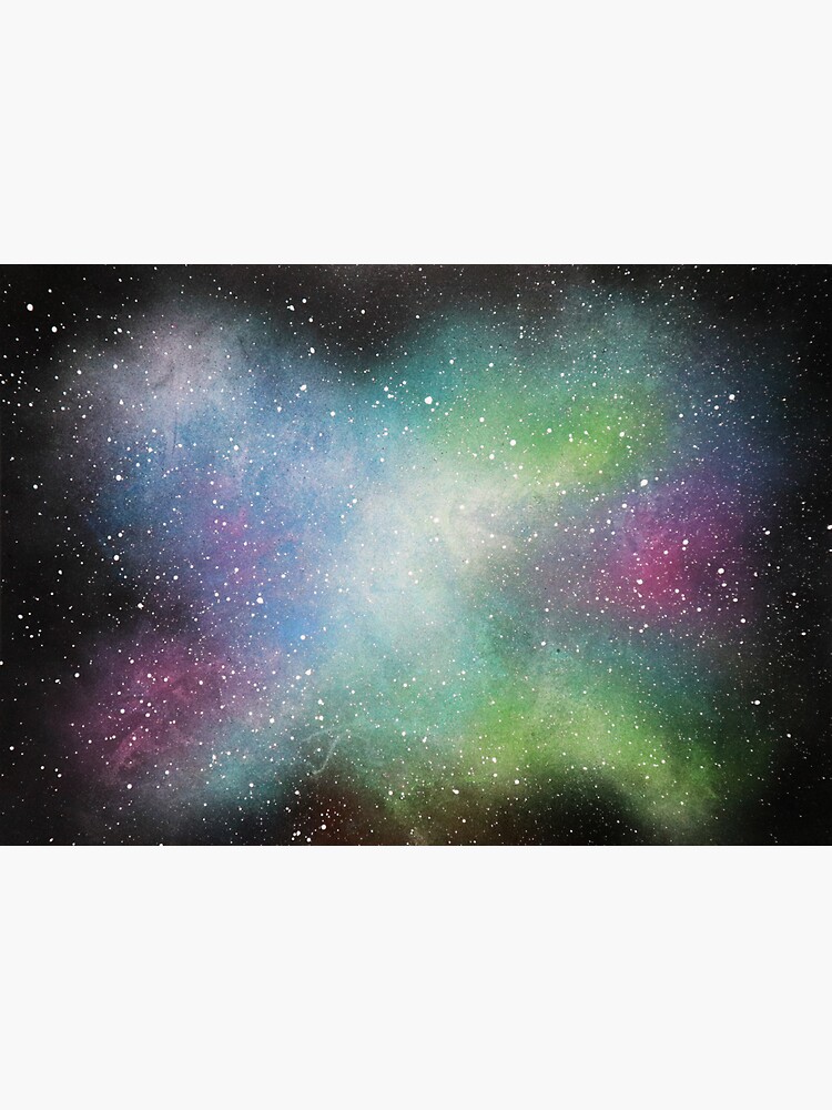 "Nebula Aurora Borealis Spray Paint " Sticker by Soyyostudio | Redbubble